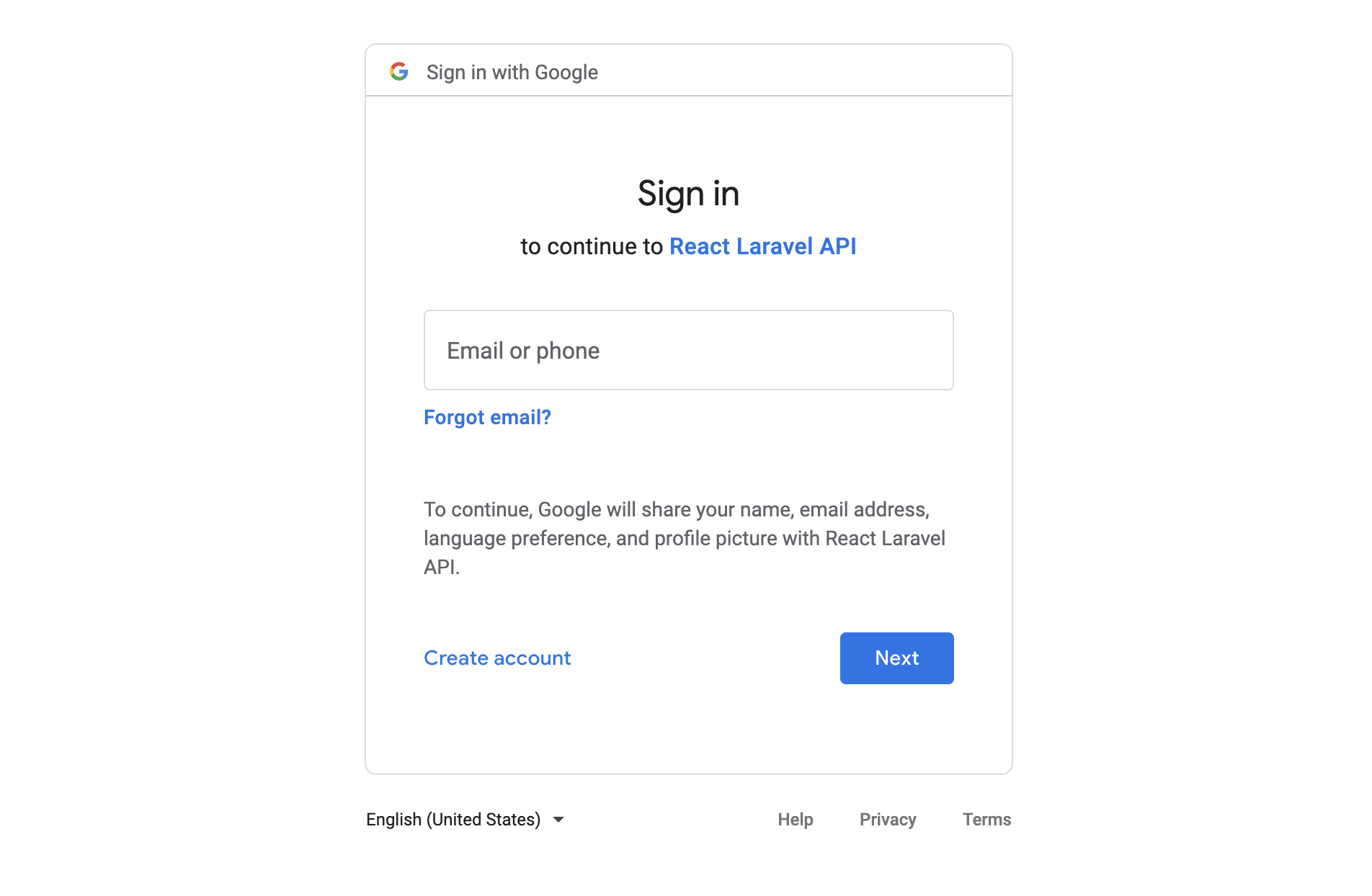 Google Login With React And Laravel Api - Step2dev